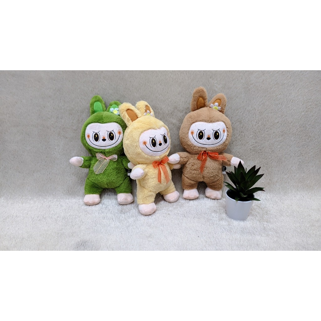 Jual Boneka Labubu Muka Printing Lucu Standing Labubu Pita Ukuran M ...