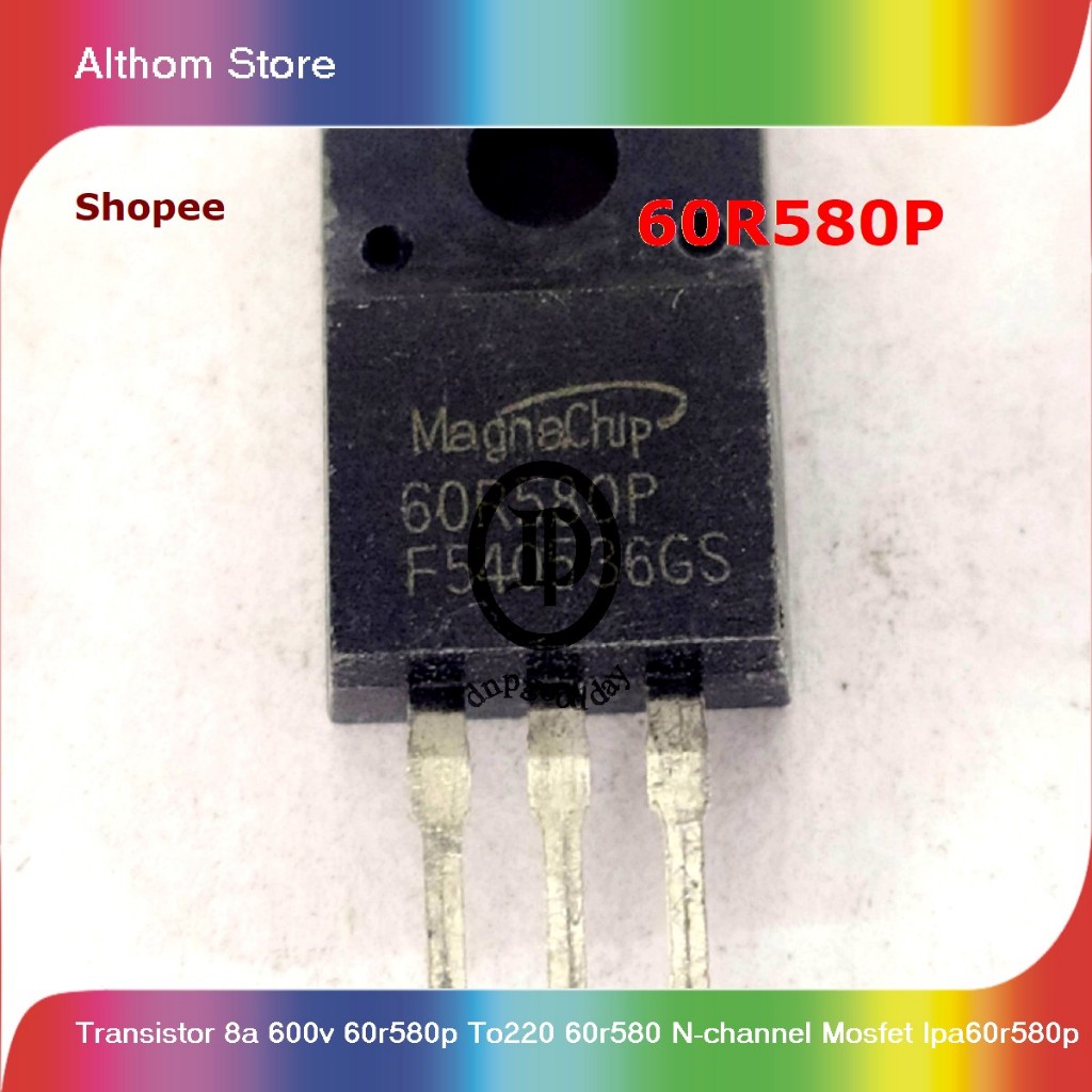 Jual transistor 8a 600v 60r580p to220 60r580 n-channel mosfet ...