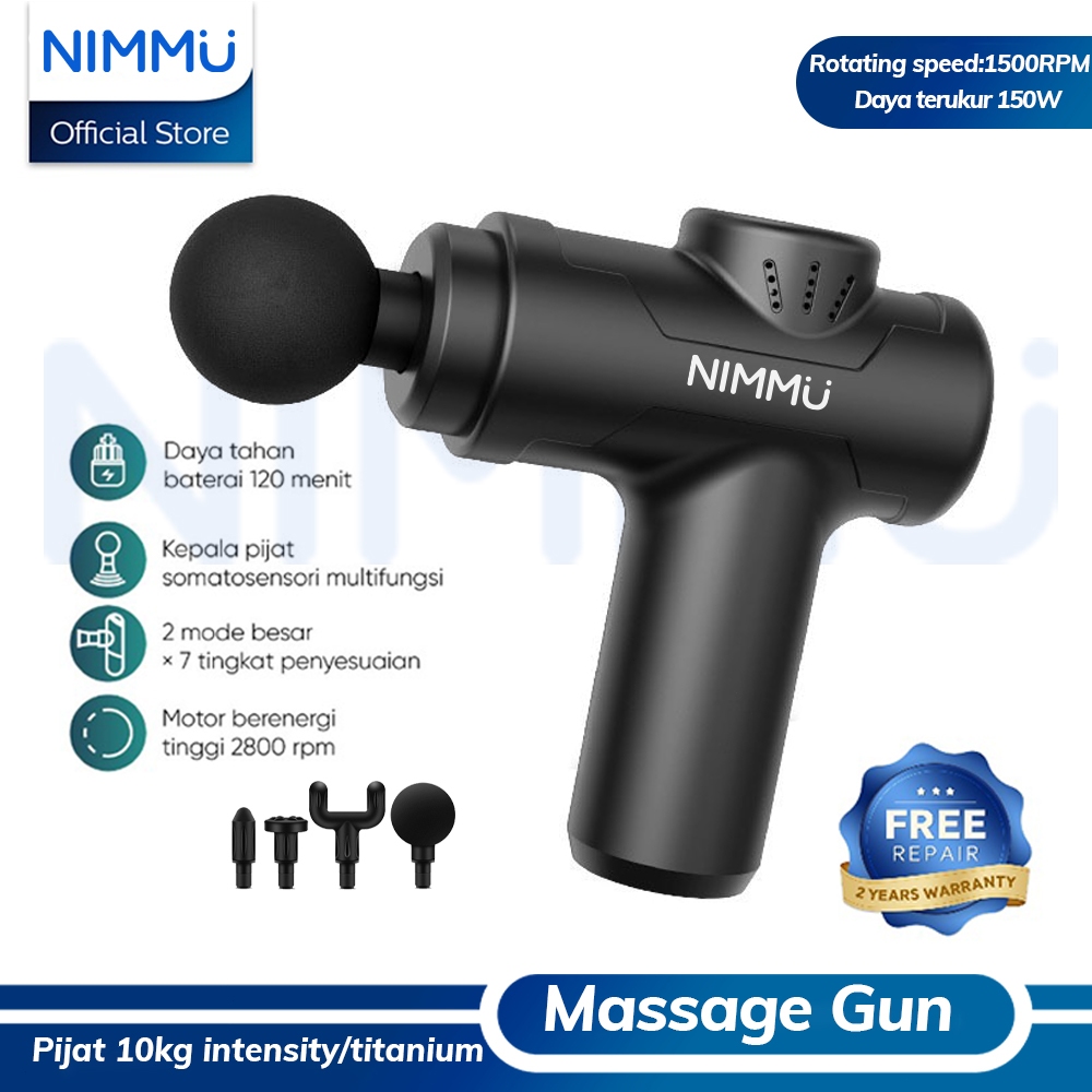 Jual nimmu massage gun bantal Pijat 6kg intensity massagegun 4 in 1 Deep Tissue Muscle Alat ...