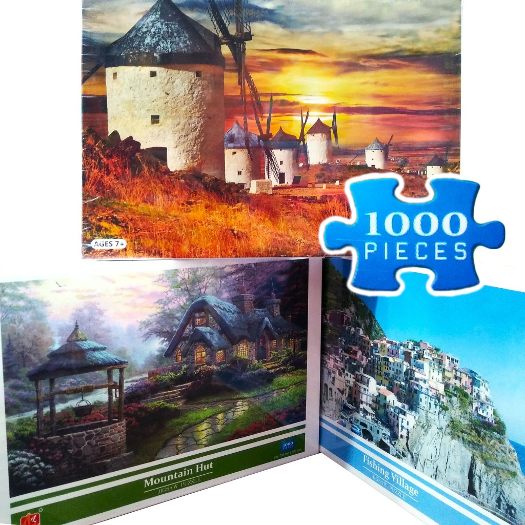 Jual MAINAN PUZZLE ISI 1000 JIGSAW PEMANDANGAN CANTIK EDUKASI COCOK ...