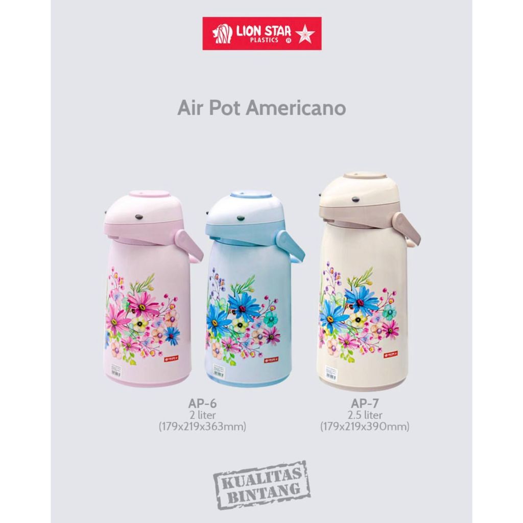Jual THERMOS AIR PANAS/ THERMOS PENCET LION STAR AMERICANO 2 LT/ 2.5 LT | Shopee Indonesia