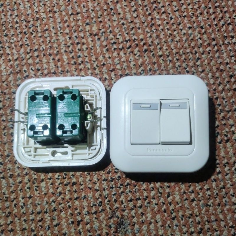 Jual Saklar Seri Double Inbow Panasonic Original Bekas | Shopee Indonesia