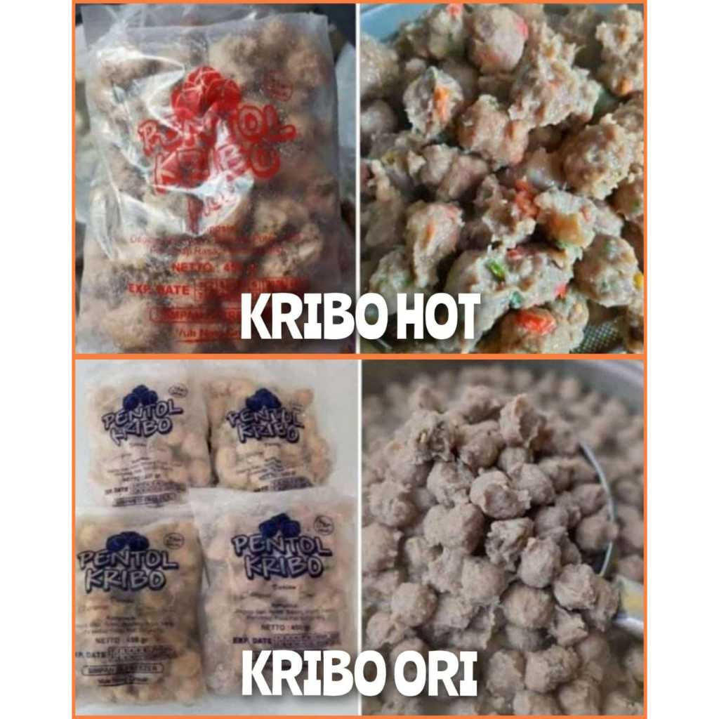 Jual PENTOL KRIBO ORIGINAL dan PENTOL HOT /PEDAS Frozen Snack Camilan ...