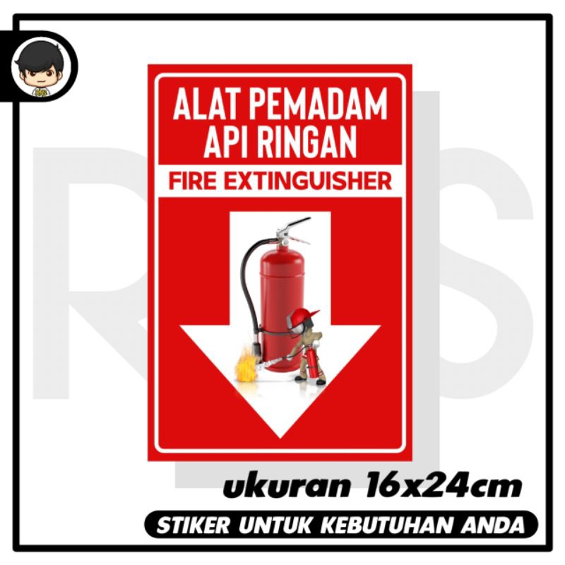 Jual stiker pemadam api ringan sticker rambu | Shopee Indonesia