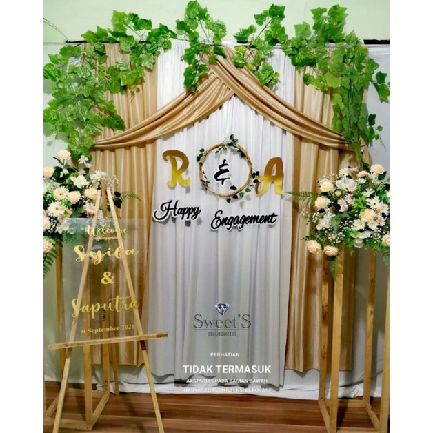 Jual PAKET BACKDROP LAMARAN UKURAN 22MX22M DEKORASI LAMARAN TERRAH ...