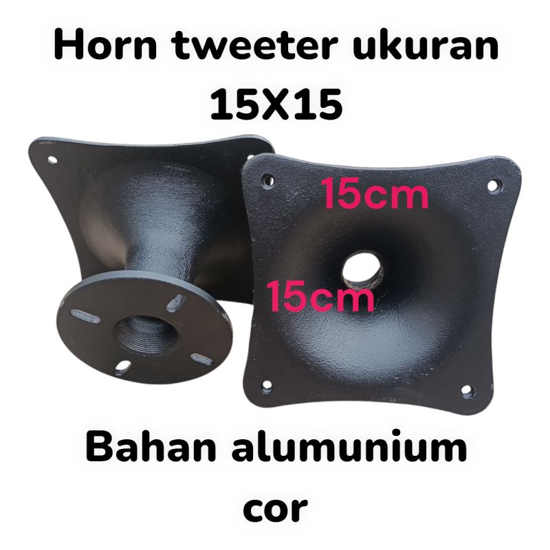 Jual horn tweeter ukuran 15X15 alumunium cor multi drat baut | Shopee Indonesia