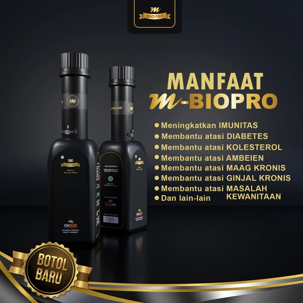 Jual M BIOPRO Herbal Probiotik Solusi 1001 Penyakit M-BIOPRO 400ML FREE ...