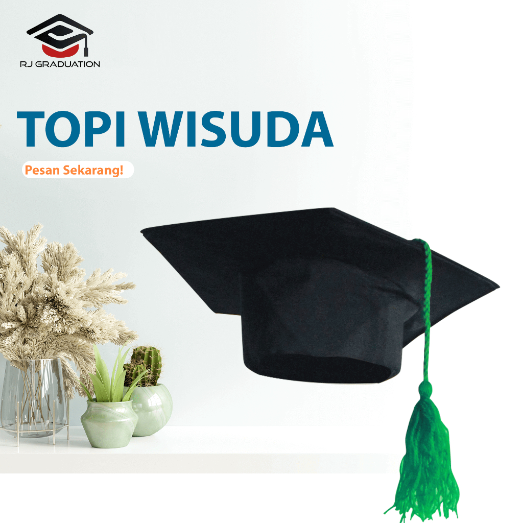 Jual Topi Wisuda Dewasa/ Toga Wisuda Dewasa/ Topi Wisuda Dewasa Kuncir ...