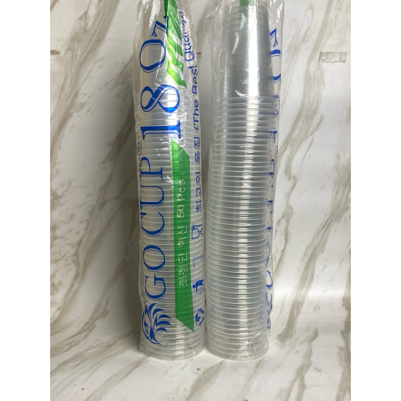 Jual Gelas cup 18oz GOCUP TEBAL 8gr (isi 50pcs) | Shopee Indonesia