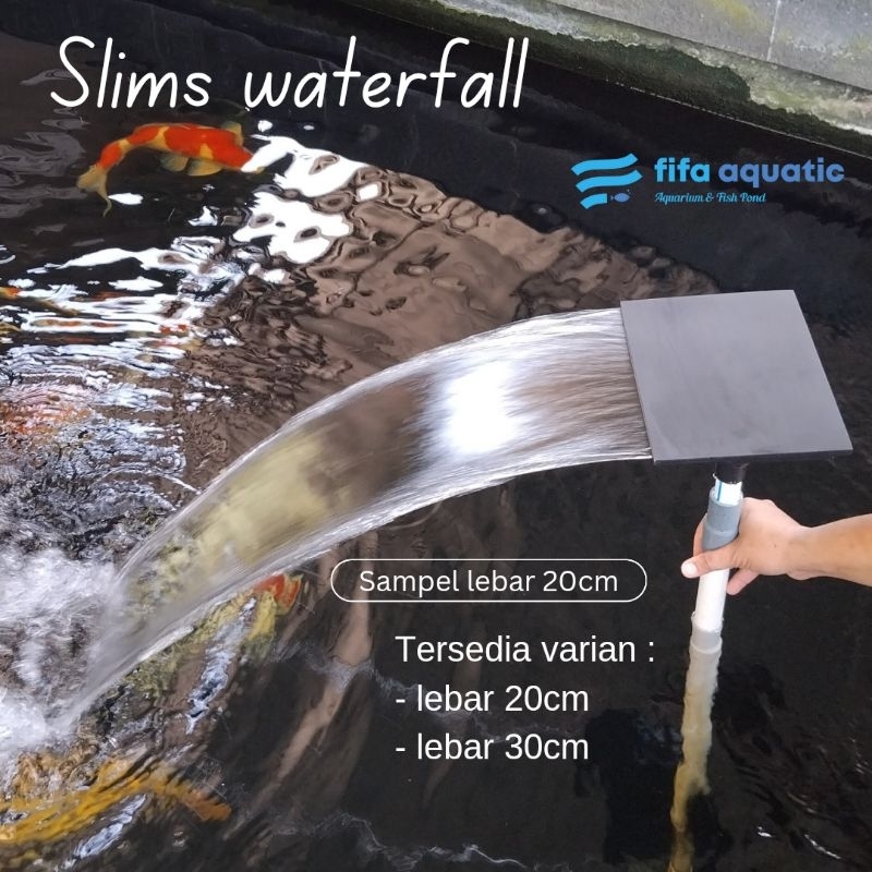 Jual Waterfall kolam ikan koi pancuran kolam renang slims | Shopee ...