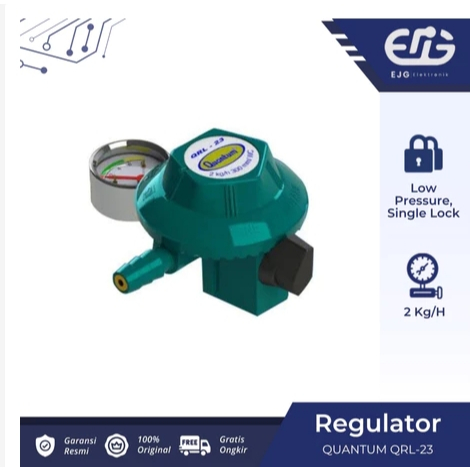 Jual Regulator Gas Quantum QRL - 23 QRL-23 + Meter | Shopee Indonesia