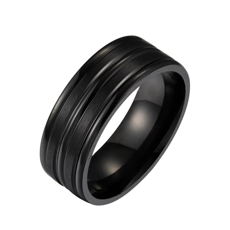 Jual Lucre Premium Ring - NOIR | Cincin Titanium Stainless Steel Anti ...