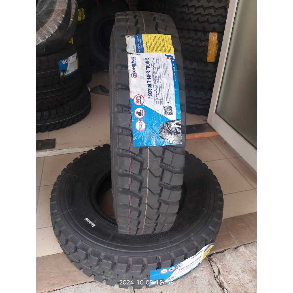 Jual BAN KAWAT (RADIAL) TECHKING 7.50 R 16 TKDMS SET (KOMPLIT) | Shopee ...