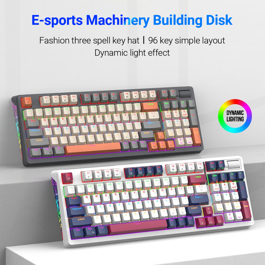 Jual XUNFOX K85 Gaming Mechanical keyboard Wireless Mekanis 96 Keys ...