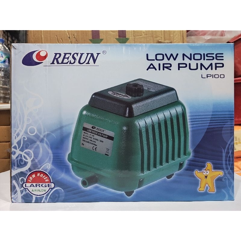 Jual RESUN LP 100 Pompa Udara Airpump Aerator LOW NOICE | Shopee Indonesia
