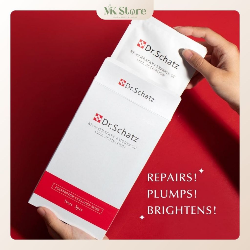 Jual Dr Schatz Polypeptide Collagen Mask ( 5 sheet ) | Shopee Indonesia