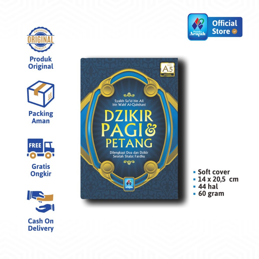 Jual Dzikir Pagi Petang DPP A5 Plus Doa Setelah Shalat Fardhu Navy dan ...