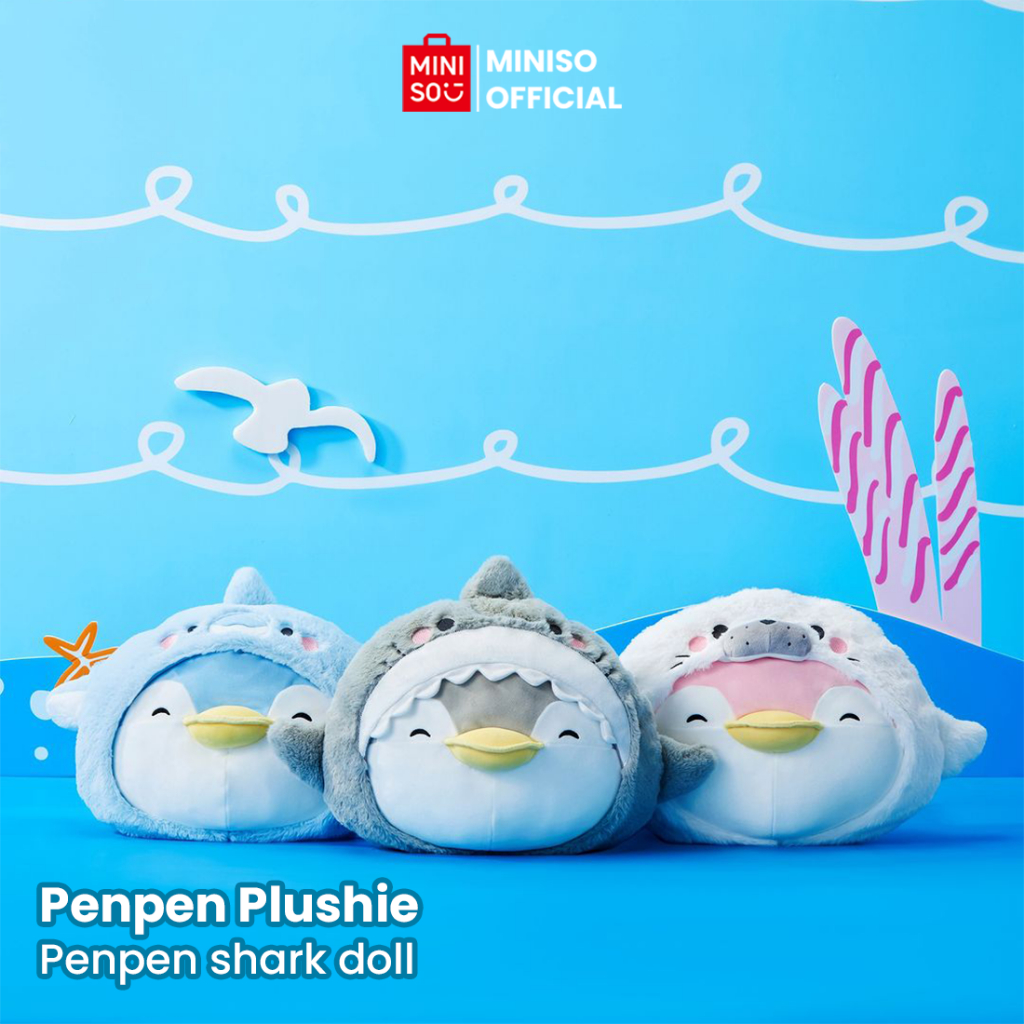 Jual MINISO TOY - Bantal Penguin Bentuk Kepala 13in. Head-Shape Pilllow ...