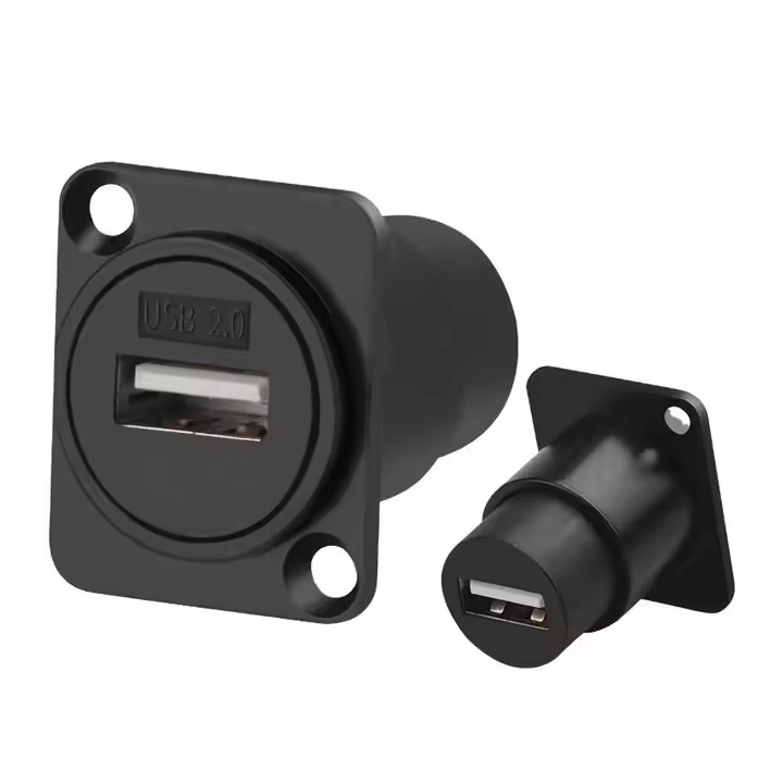 Jual USB 2.0 Connector / Sasis type D untuk Wall Plat / Chasis USB 2.0 ...