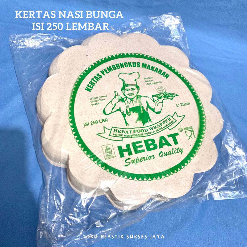 Jual KERTAS NASI BUNGA / KERTAS NASI KEMBANG / KERTAS NASI BULAT / ALAS ...