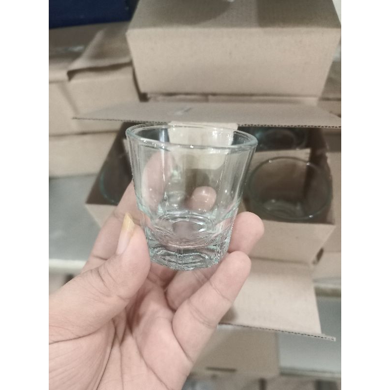 Jual Gelas sloki kaca SOJU-70N - gelas pendek air zamzam | Shopee Indonesia
