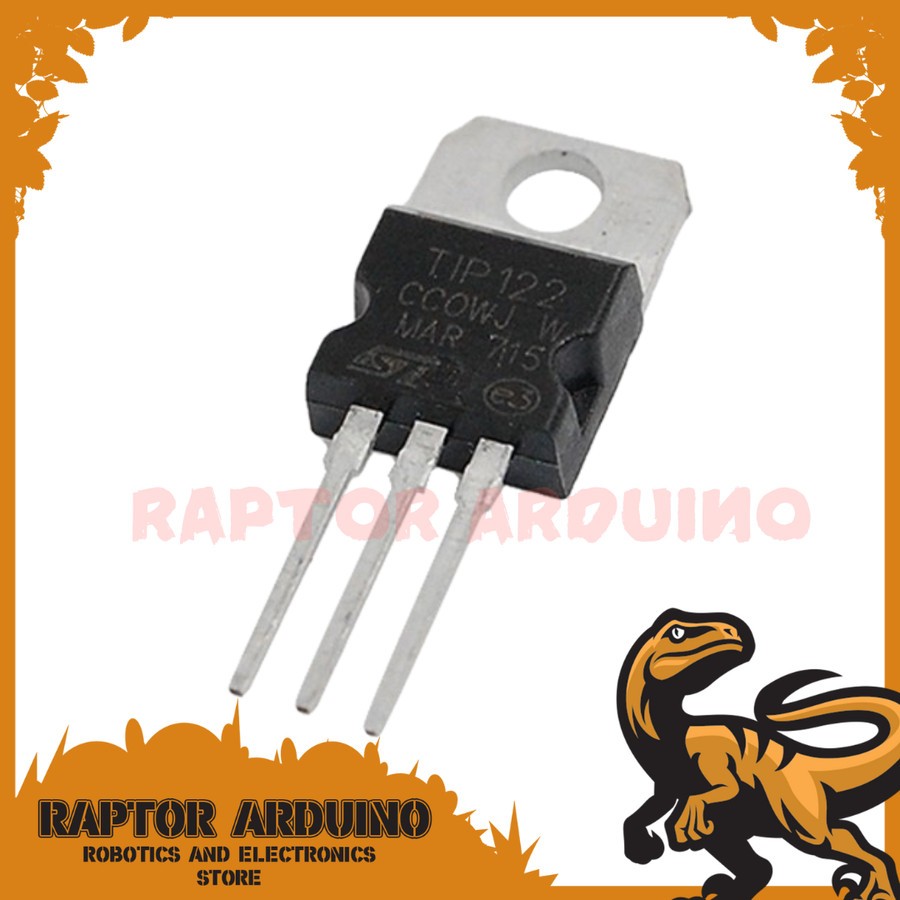 Jual TIP 122 TIP122 NPN 5A 100V Darlington Bipolar Power Transistor TO-220 | Shopee Indonesia