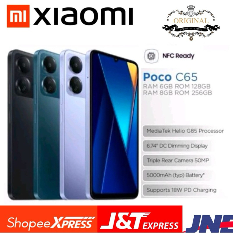 Jual XIAOMI POCO C65 RAM 6/128GB & RAM 8/256GB GARANSI RESMI | Shopee Indonesia