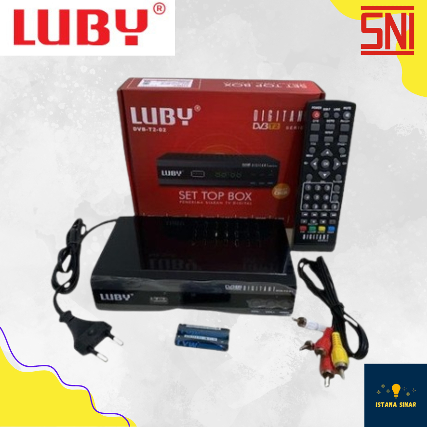 Jual Set Top Box Luby Receiver TV STB Digital DVB T2 Full HD SNI Original TV digital siaran ...