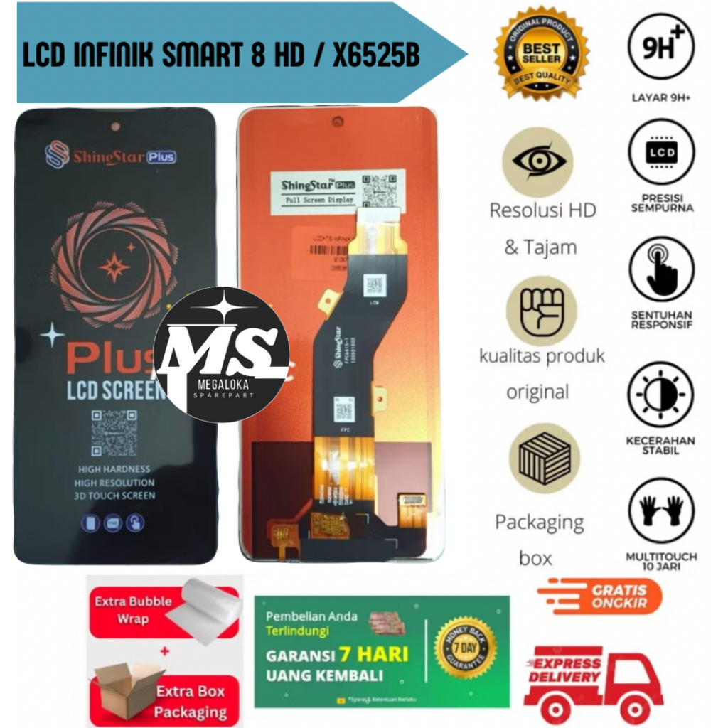 Jual LCD +TOUCHSCREEN INFINIX SMART 8 HD ( X6525B ) SHINE STAR GRATIS LEM DAN OBENG | Shopee ...