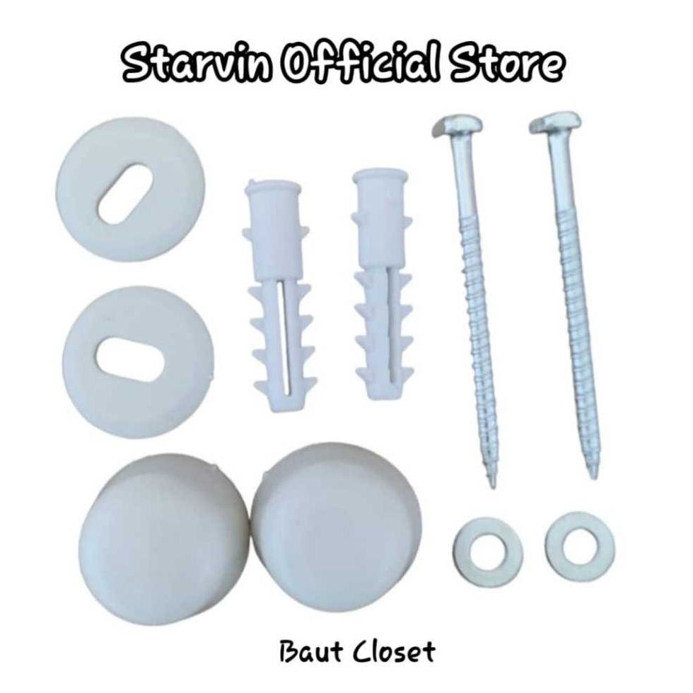 Jual STARVIN Baut Closet Duduk / Monoblok - Baut/Skrup Closet Bawah ...
