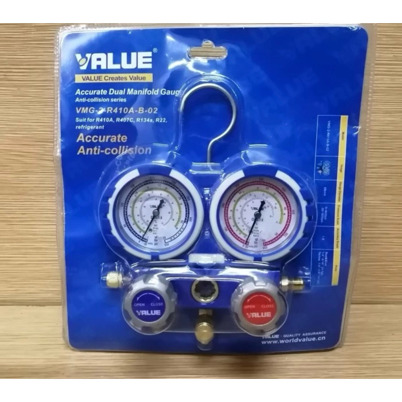 Jual MANIFOLD DOUBLE VALUE R410 | ANALYZER AC VALUE VMG-2-R410A-B-02 (KEMASAN MIKA) | Shopee ...