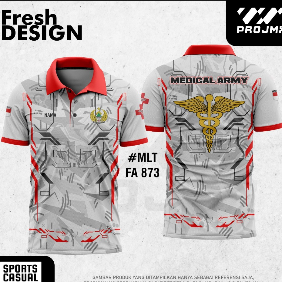 Jual PROJMX - KAOS JERSEY MEDICAL ARMY FULL PRINTING ! | Shopee Indonesia