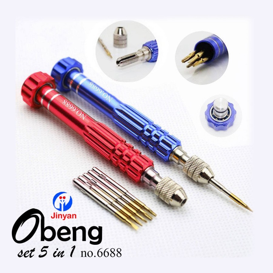 Jual TOOL OBENG SET 5 IN 1 MAGNET MULTIFUNCTION JINYAN 6688 | Shopee ...