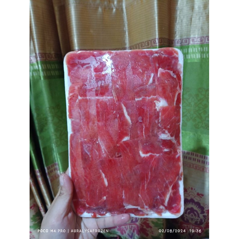 Jual beef slice lemak sedikit ekonomis 500gr | Shopee Indonesia