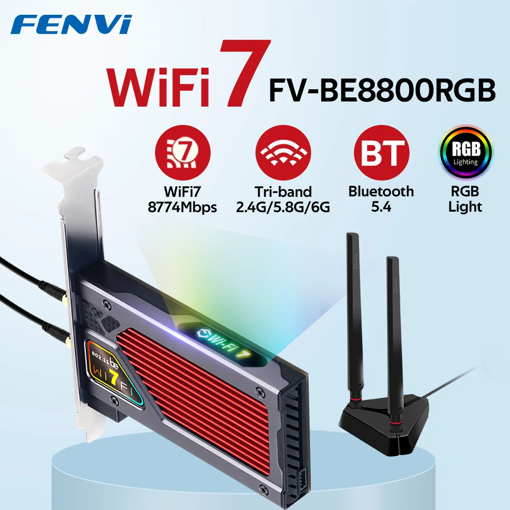 Jual FENVI WiFi 7 BE200 8800Mbps Wireless PCle WiFi7 Bluetooth 5.4 ...