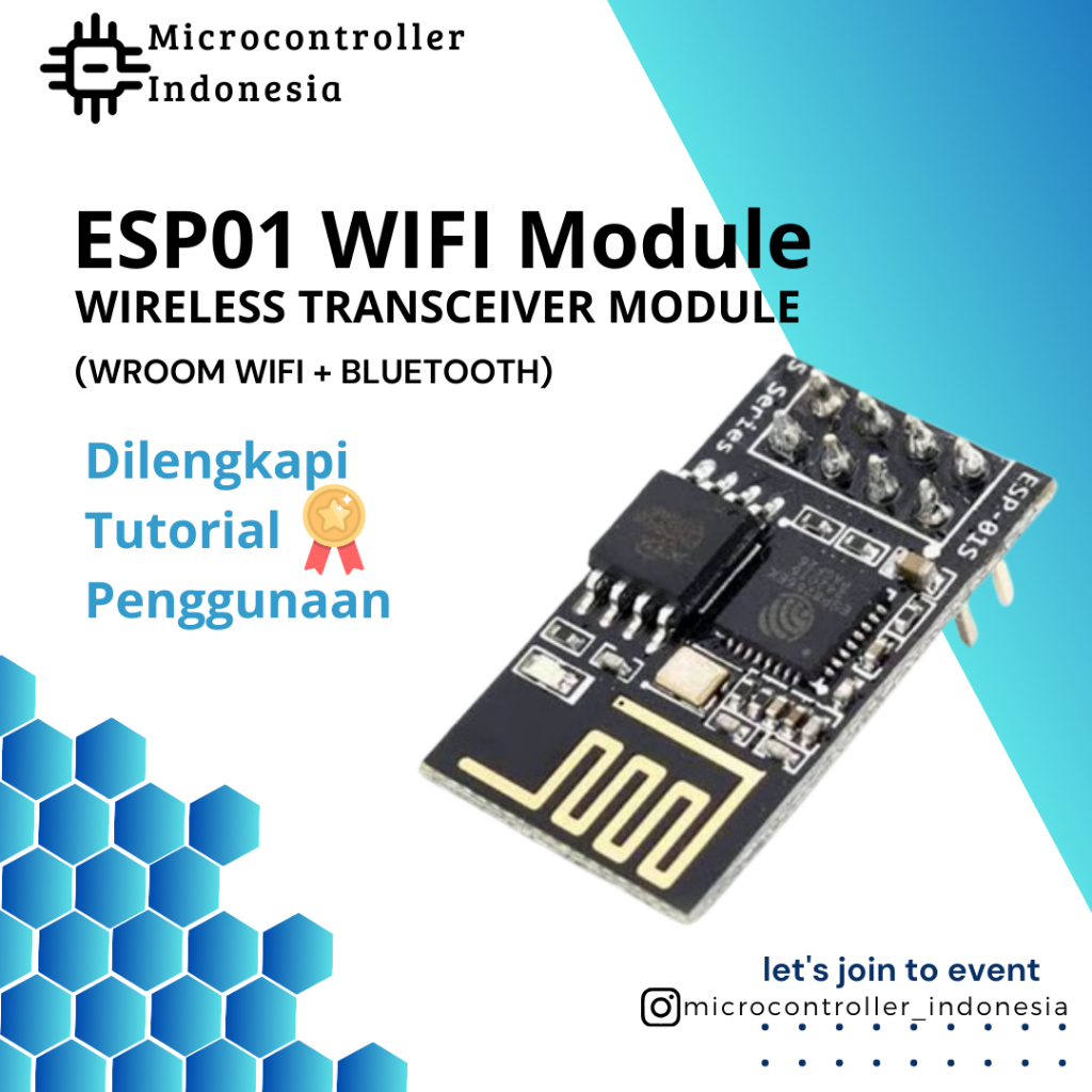 Jual ESP8266 ESP-01E ESP-01 ESP01 WIFI WIRELESS TRANSCEIVER MODULE 1M | Shopee Indonesia