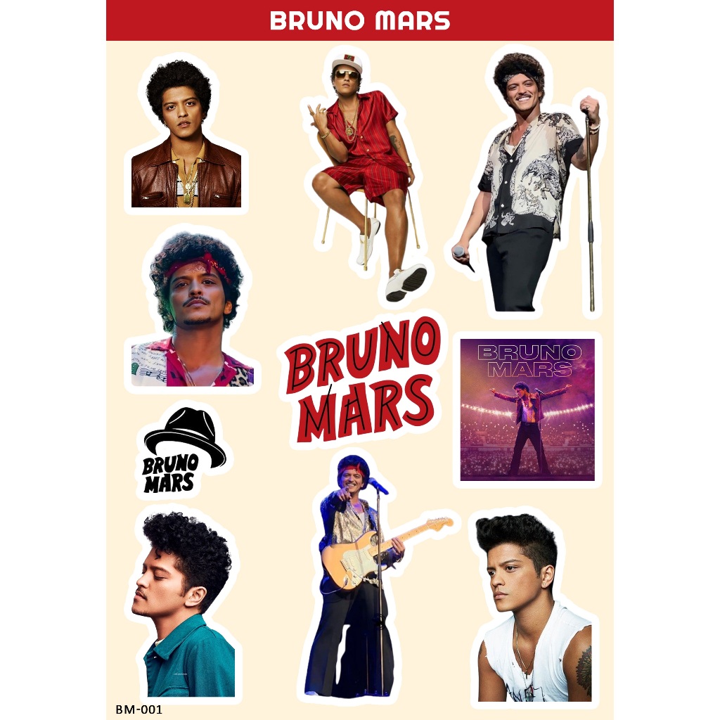 Jual STIKER BRUNO MARS I STIKER BRUNO ARTIS WESTERN I BRUNO MARS STIKER ...