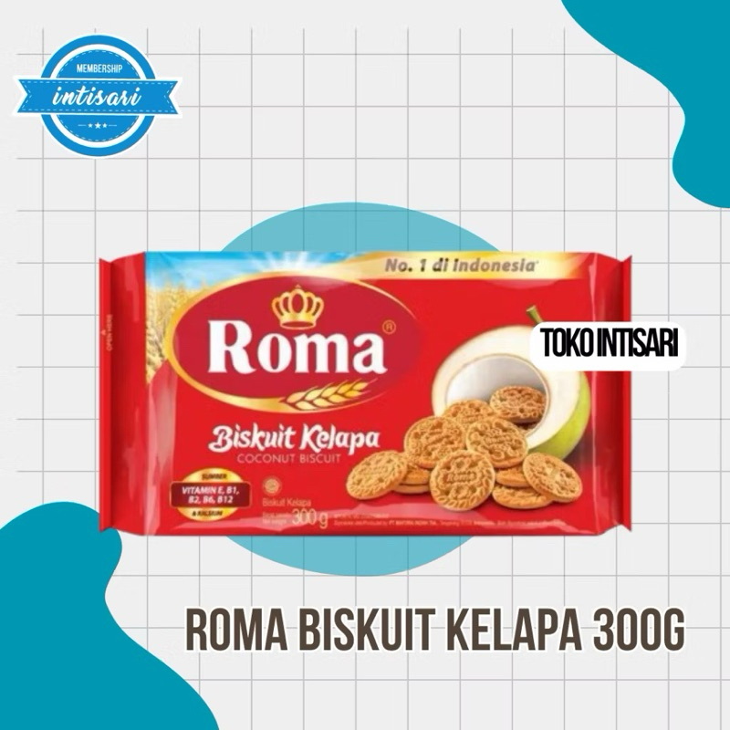 Jual roma biskuit kelapa 300g( pcs) | Shopee Indonesia