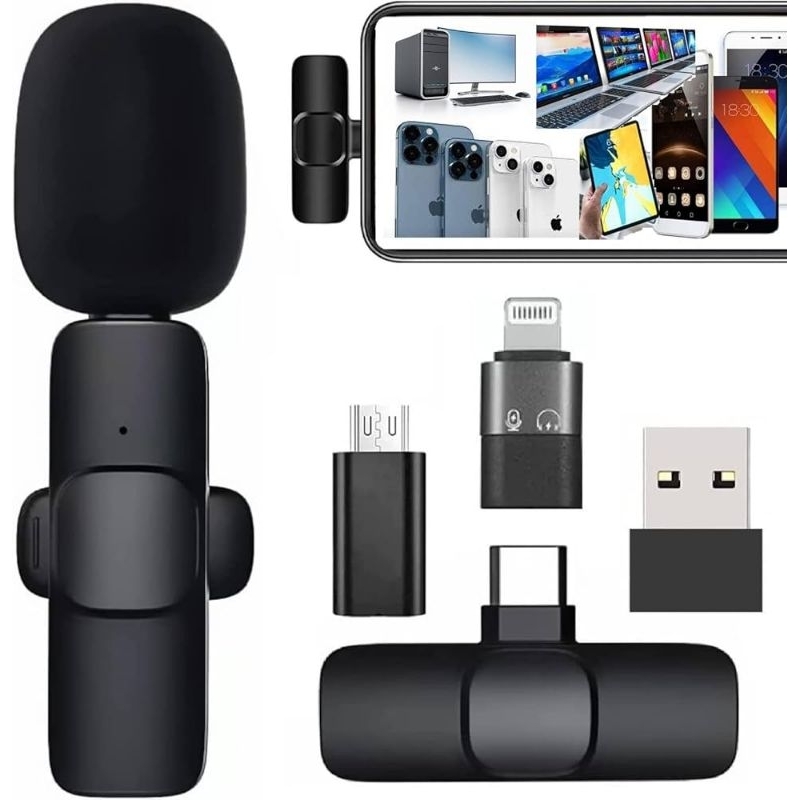 Jual Mic Clip On Wireless K8 MicroPhone Mic Clip On Youtuber Wireless ...