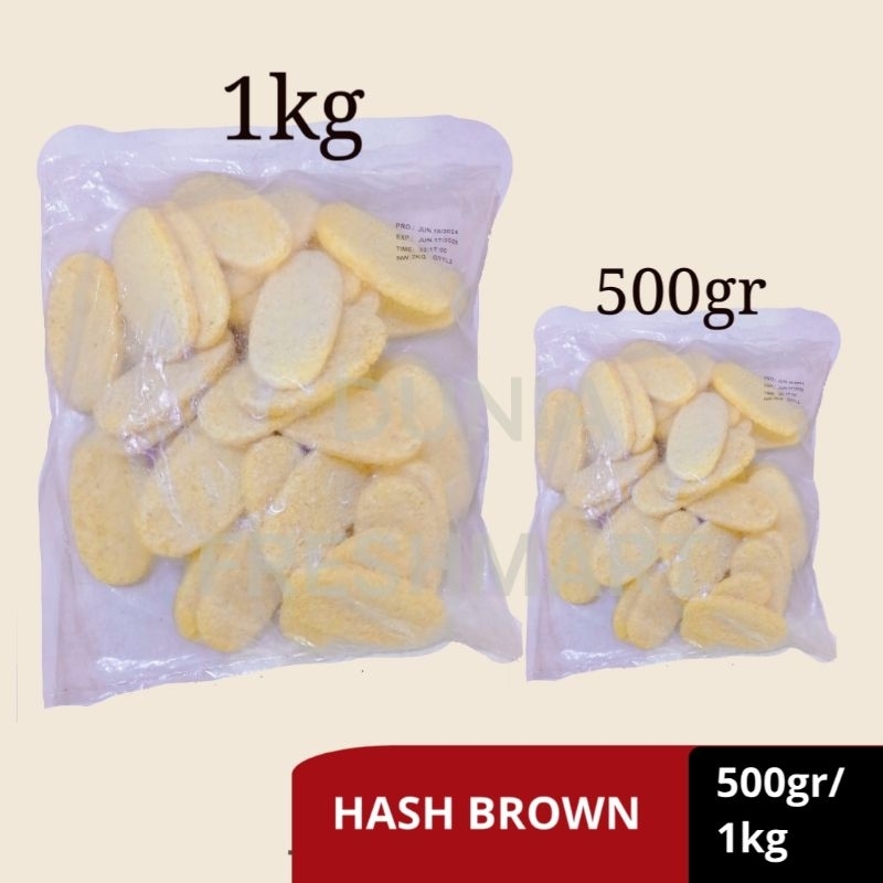 Jual KENTANG HASH BROWN 500GR/1KG HASHBROWN CRISPY KENTANG POTATO ...