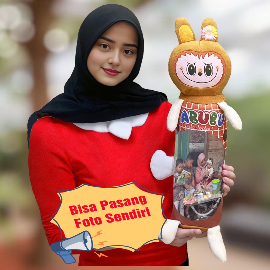 Jual [ CUSTOM FOTO ] guling anak karakter LABUBU the monster exciting ...