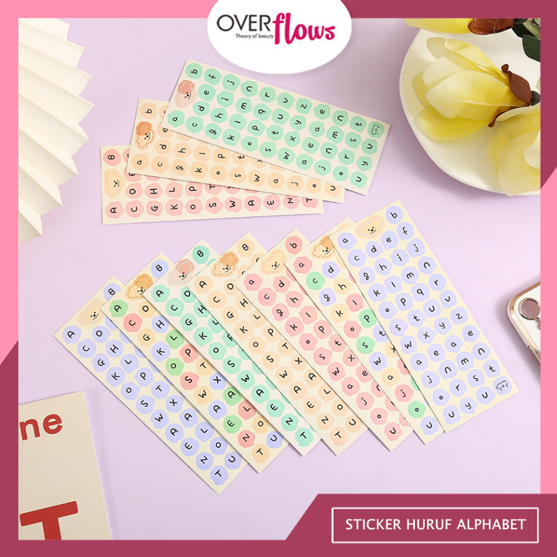 Jual OVERFLOWS.ID STIKER HURUF 1PCS CUTE ALPHABET STICKER SET DECO DIY ...