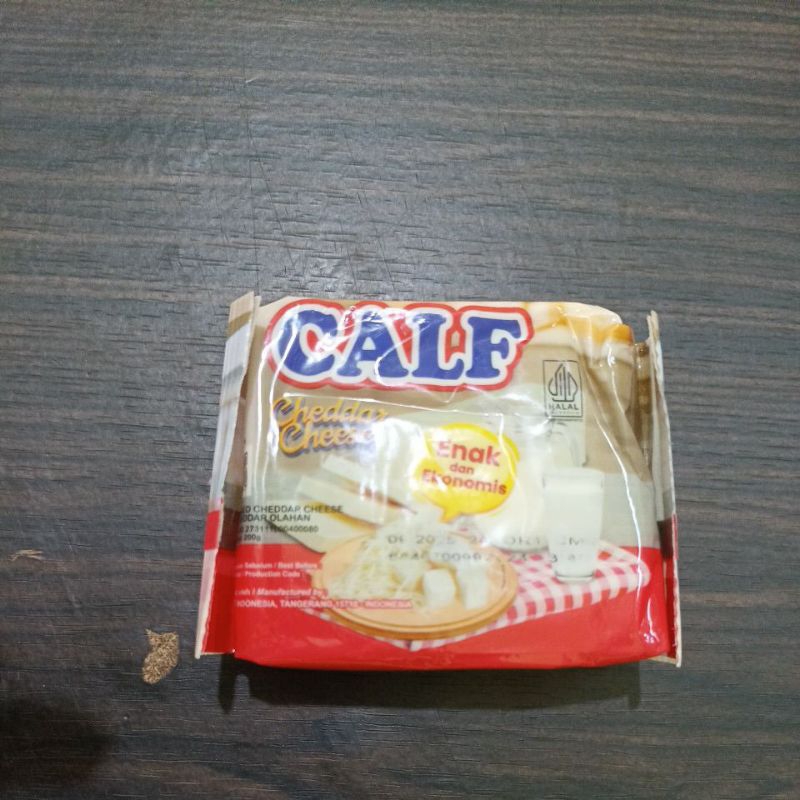 Jual keju calf cheddar cheese kemasan 200gr | Shopee Indonesia