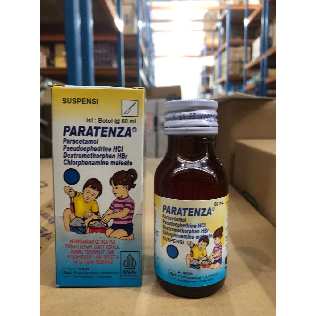 Jual Paratenza Suspensi 60 ml - Sirup Obat Demam, Batuk Pilek Anak ...