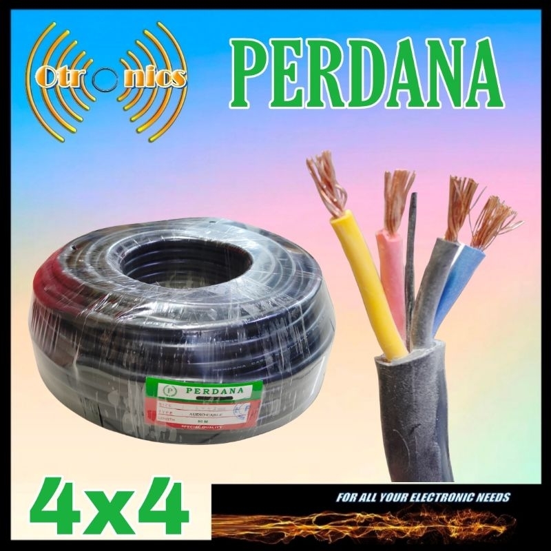Jual Kabel Audio Speaker 4x4 Perdana Kabel Listrik isi 4 Serabut 50m ...