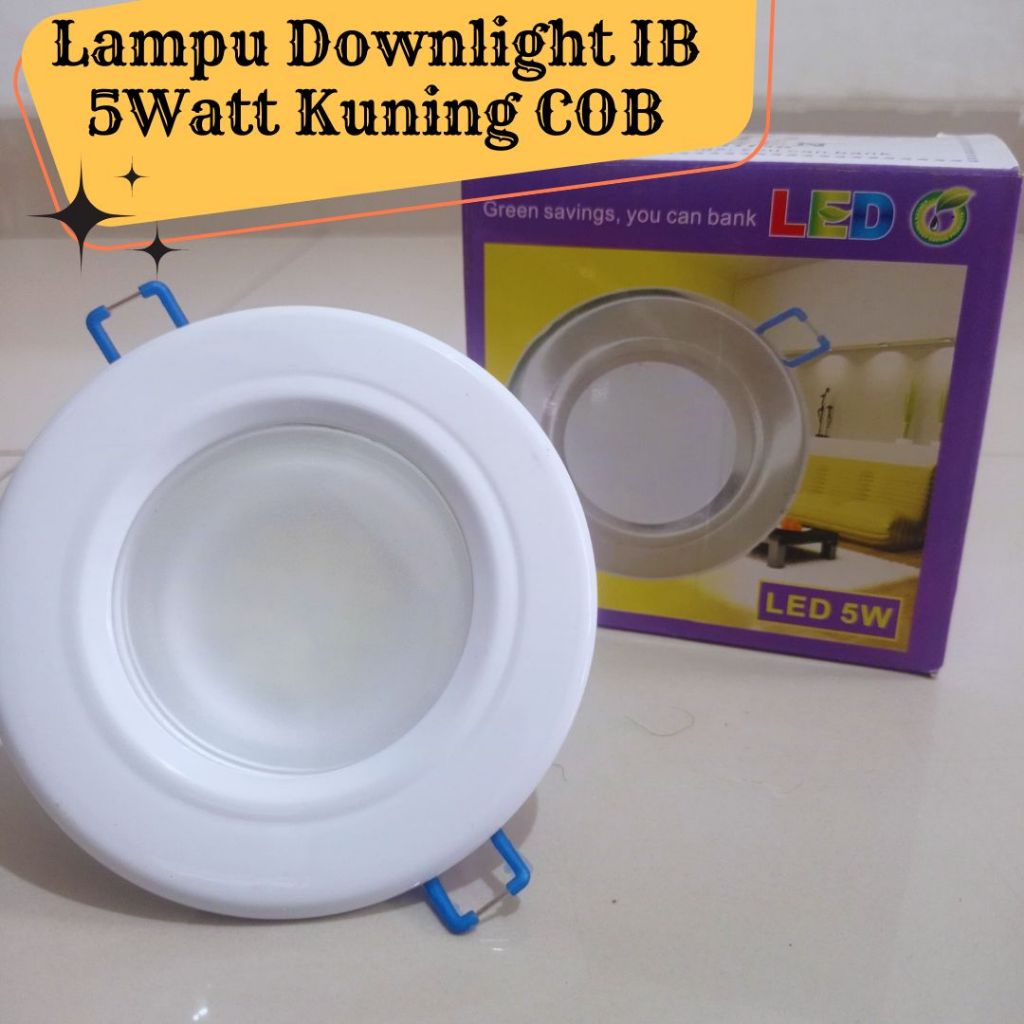 Jual LAMPU DOWNLIGHT LED 5 WATT COB PUTIH LAMPU PANEL LED 5W TIPIS ...