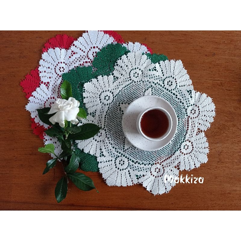 Jual Alas makan diameter 30cm & 40cm(917) cocok untuk alas vas bunga ...
