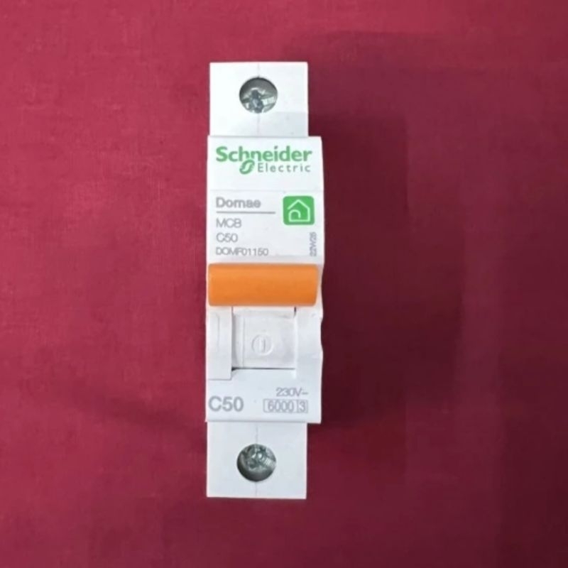 Jual Mcb schneider 50a 1phase 1p domae orange | Shopee Indonesia