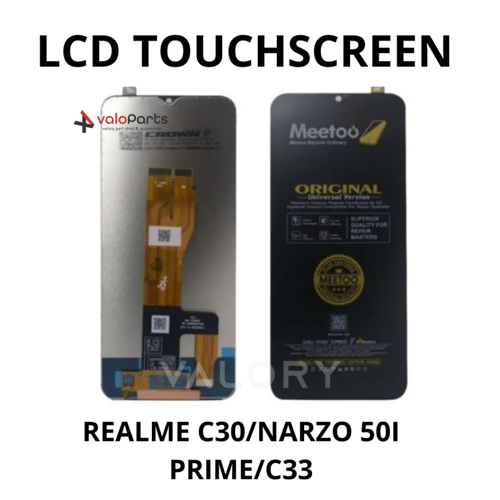 Jual LCD REALME C31 / NARZO 50I PRIME / C33+TOUCHSCREEN METOO BLACK ...