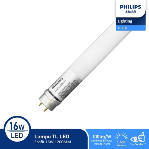 Jual Lampu TL LED Philips ECOFIT 16W 6500K 1200MM | Shopee Indonesia